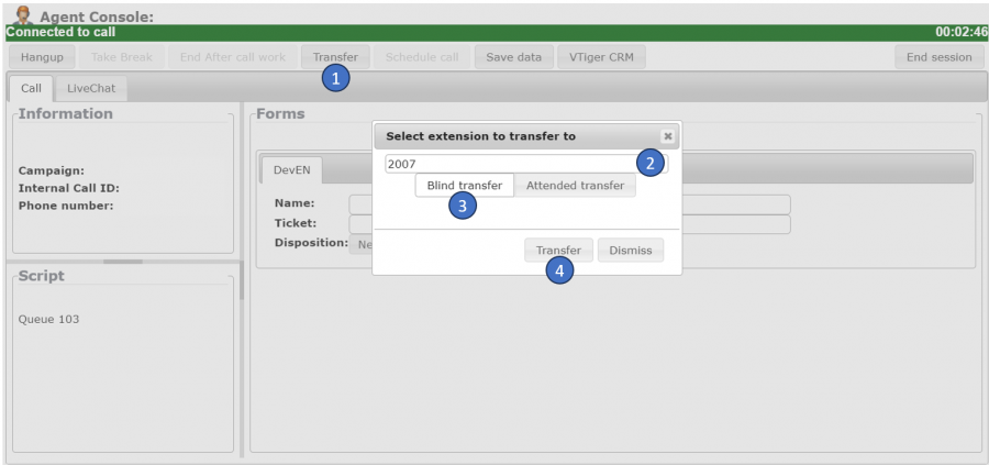Transferring Calls - Call Manager Support